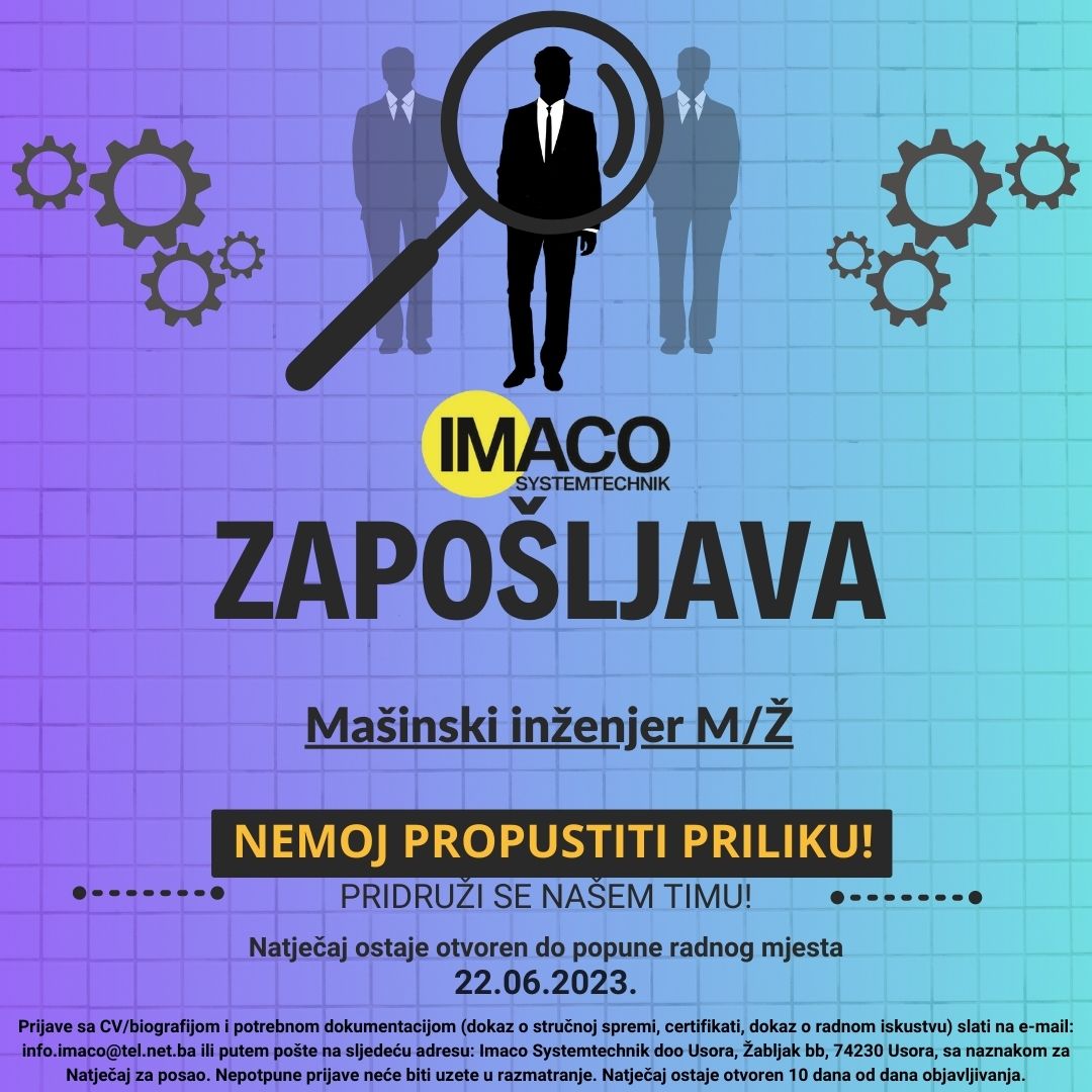 Karijera - Imaco Systemtechnik